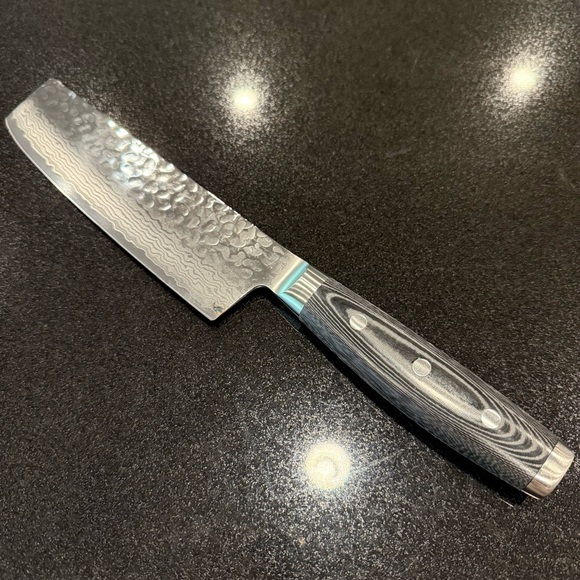 Enso | Kitchen | Enso Yaxell 65 Nakiri Knife Hammered Damascus ...